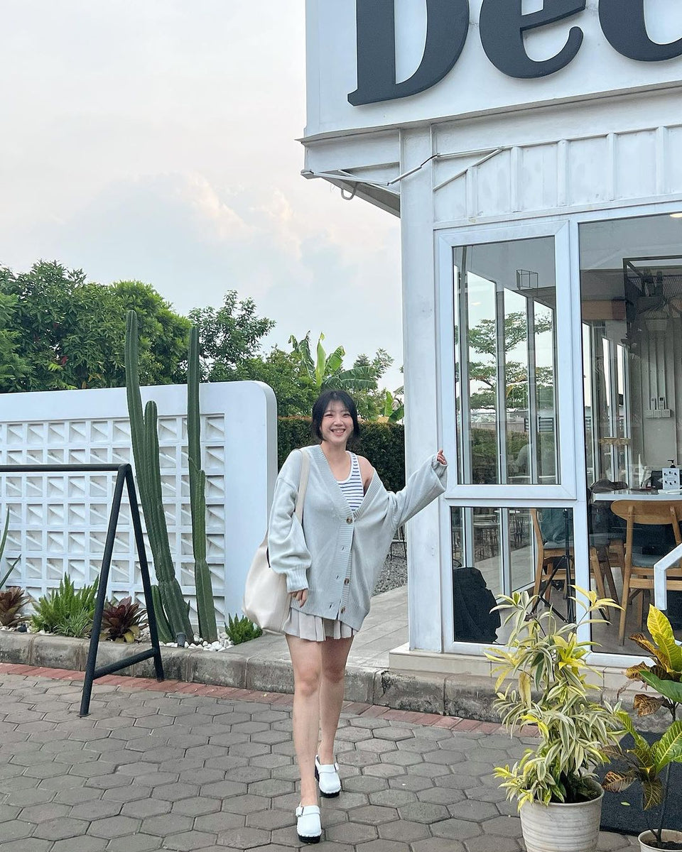 Baju Cardigan Camia Loose Cardigan styling by Dita Mandasari – Bobo Tokyo
