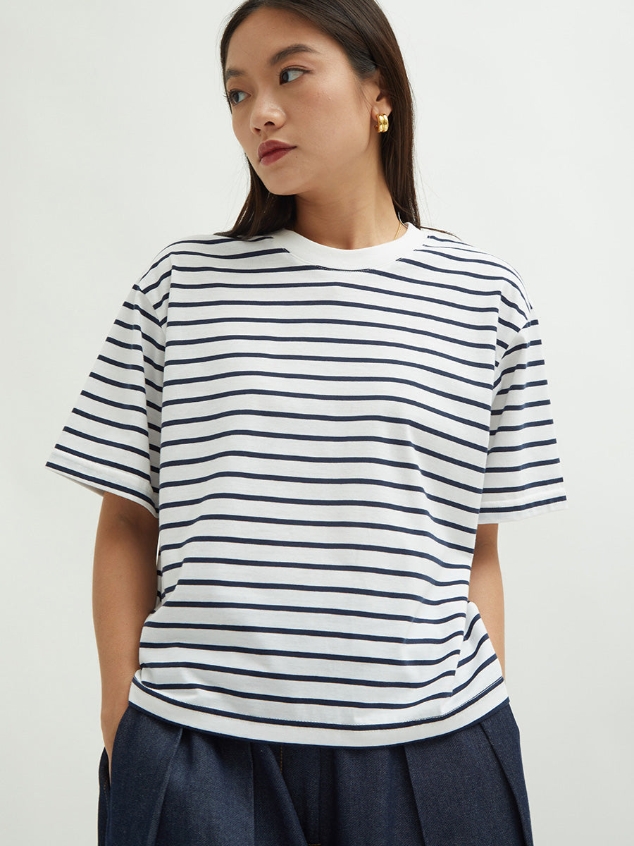 Kaos Wanita - Annisa Boyfriend T-Shirt - Velvet at Bobo – Bobo Tokyo