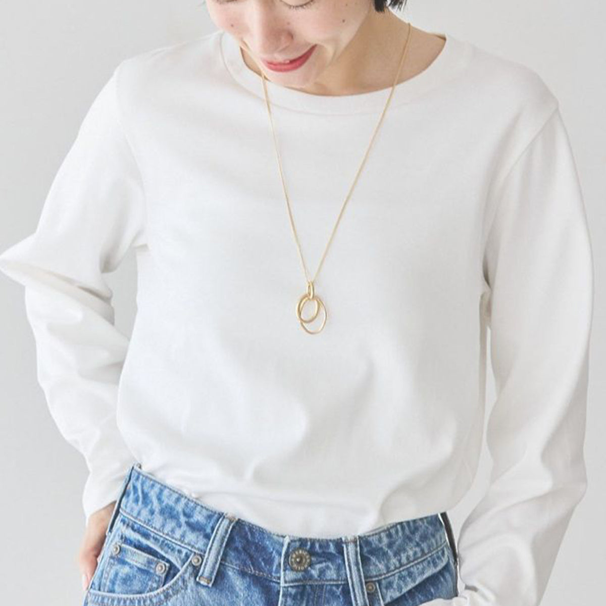 Jual Atasan Wanita Modis & Kekinian - Akabira Crew Neck Pullover - Off ...